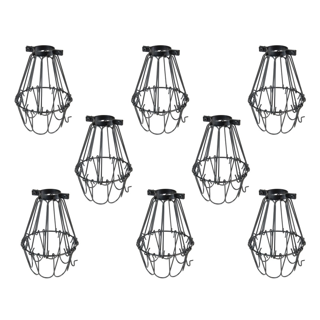 Rustic State Lamp Small Light Cage Metal Lamp Shade Black Set of 8 - Etsy