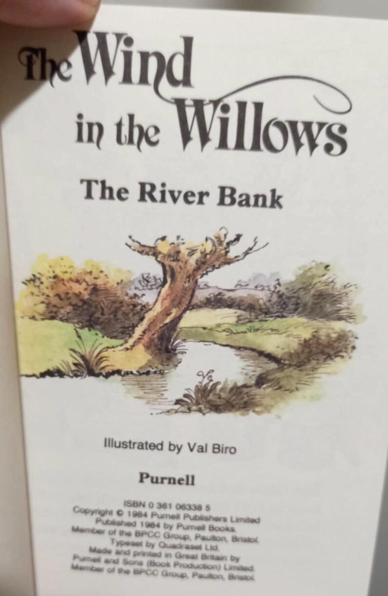 The Wind in the Willows the River Bank - 1984 - Val Biro Illustrator ...