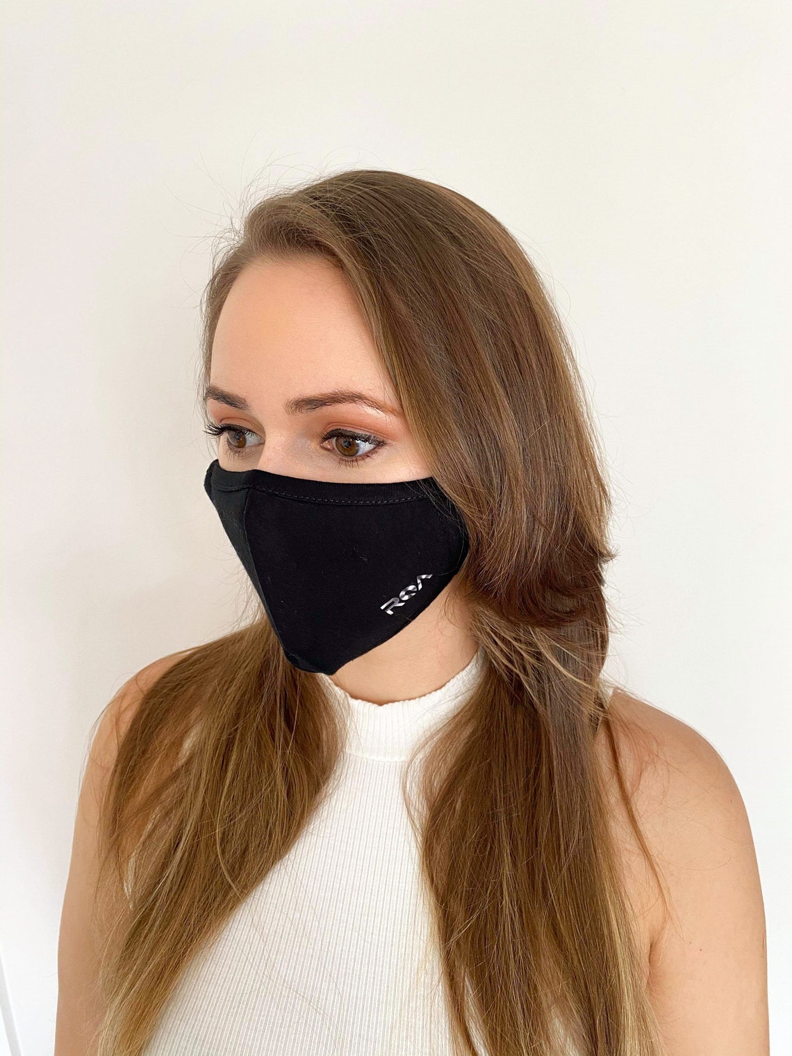 Black Cotton Face Mask – Handmade, Adjustable, Washable - Etsy