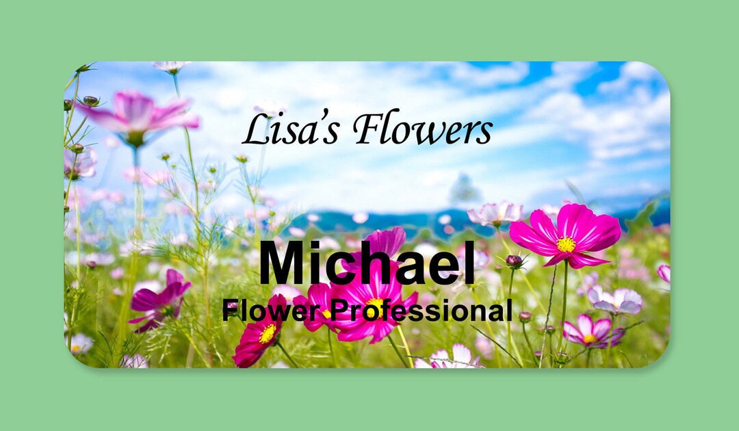 Personalized Custom Printed Name Tag Badge ID With Your Logo/art for ...