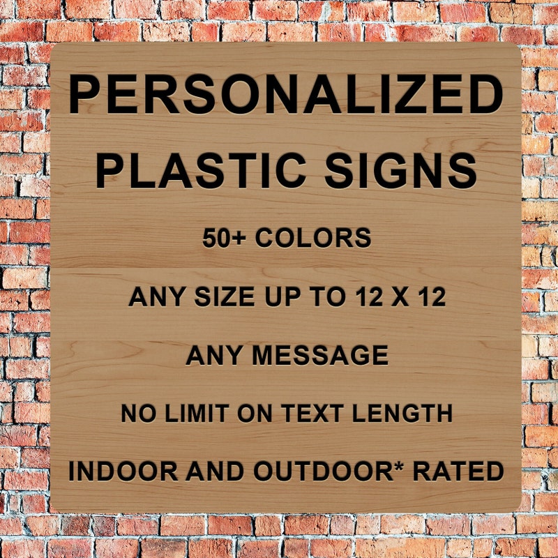Custom Plastic Plaques - Etsy