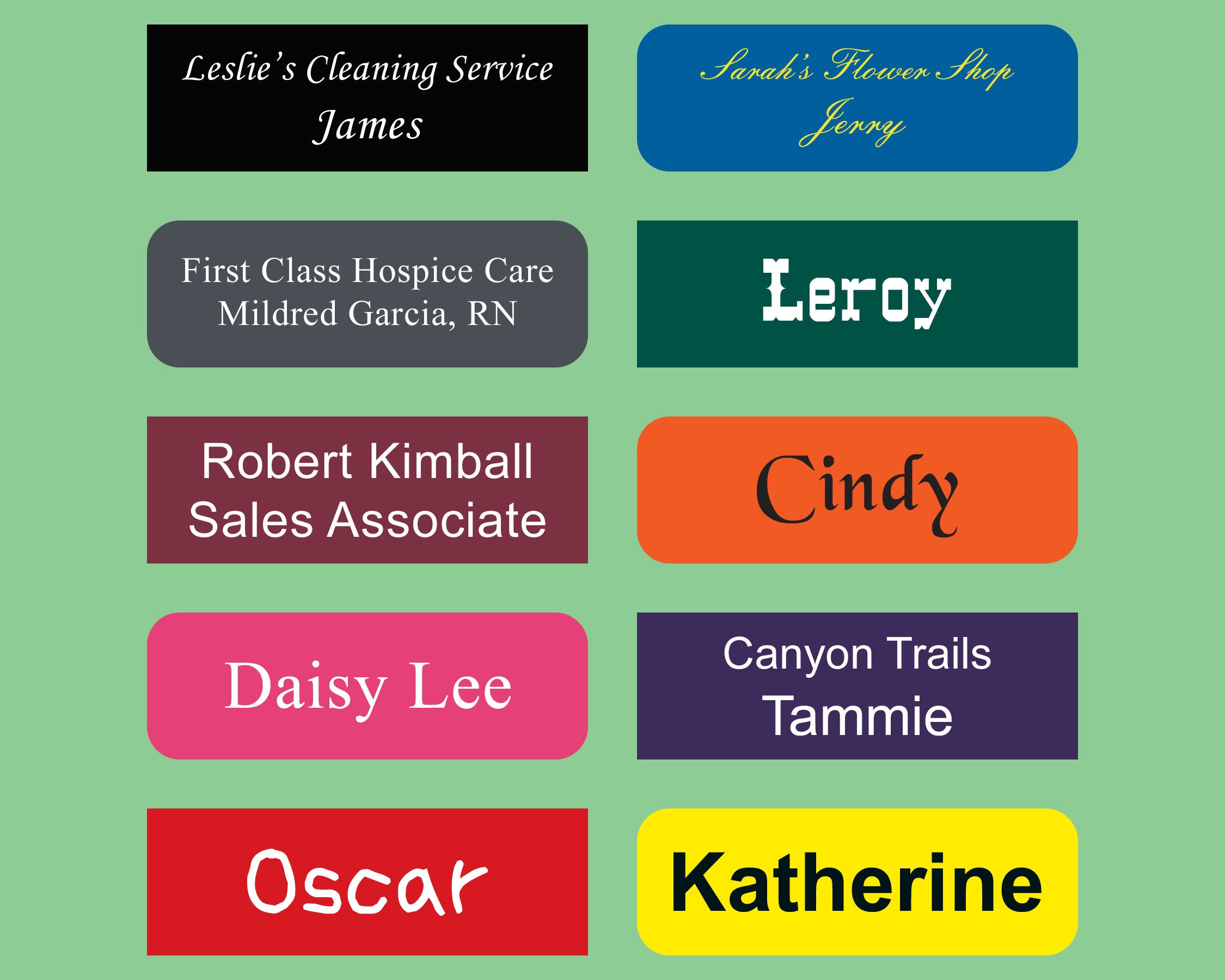 1X3 Personalized Custom Engraved Plastic Employee ID Name Tag - Etsy