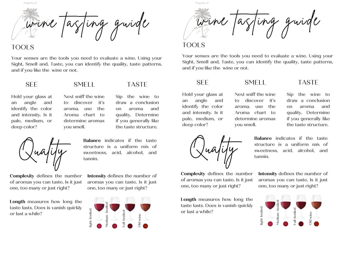 Print at Home Wine Tasting Party Template - Host Your Own Wine Tasting Party at Home! - Etsy