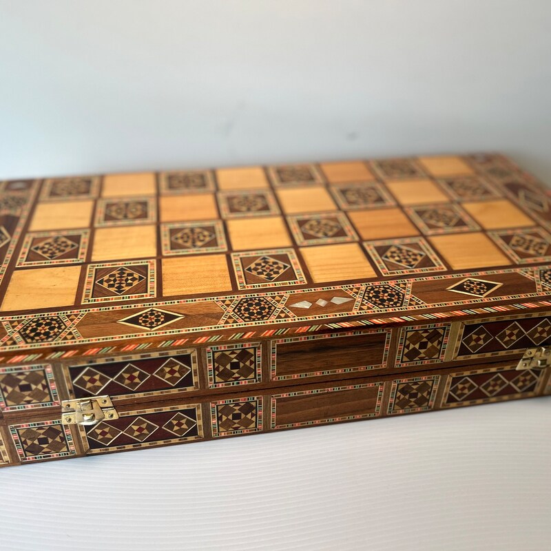 Wood Checker Board - Etsy