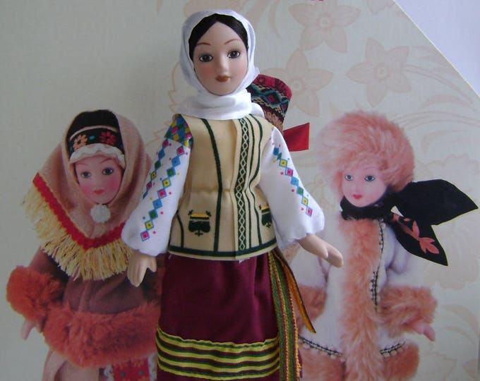 Handcrafted Porcelain Doll Moldovan Summer Suit N24 | Etsy