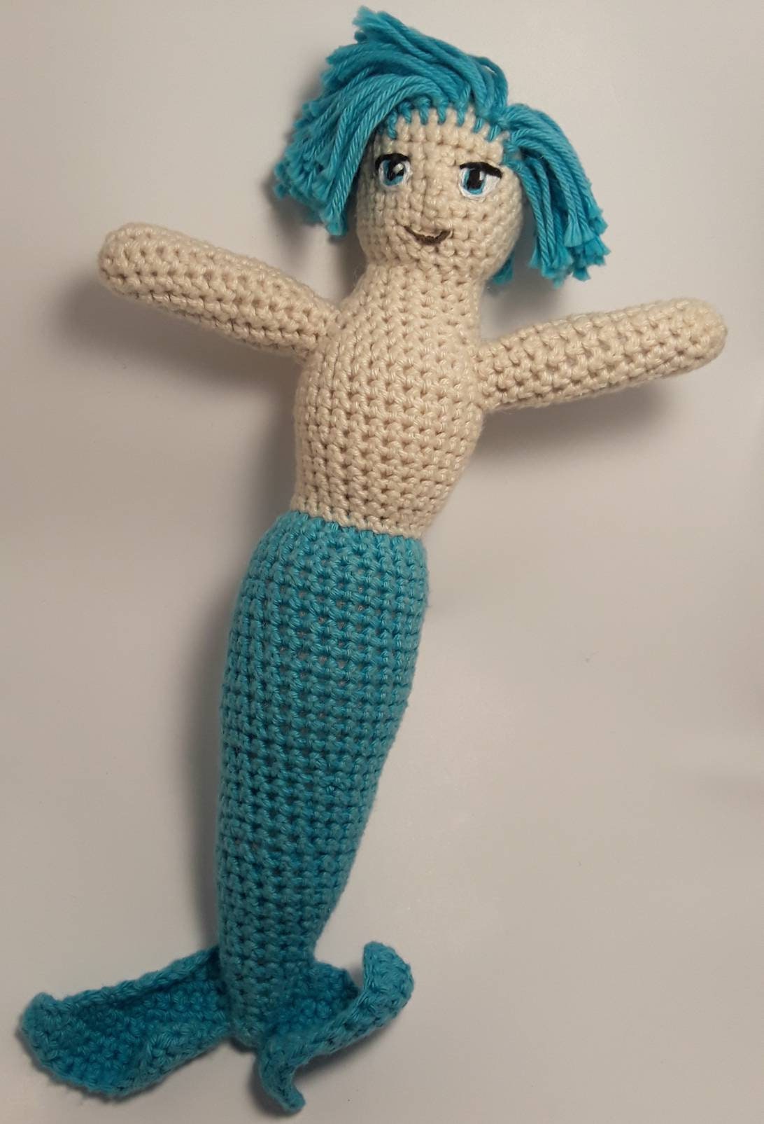 Blue Merman Doll | Medium Size - Etsy