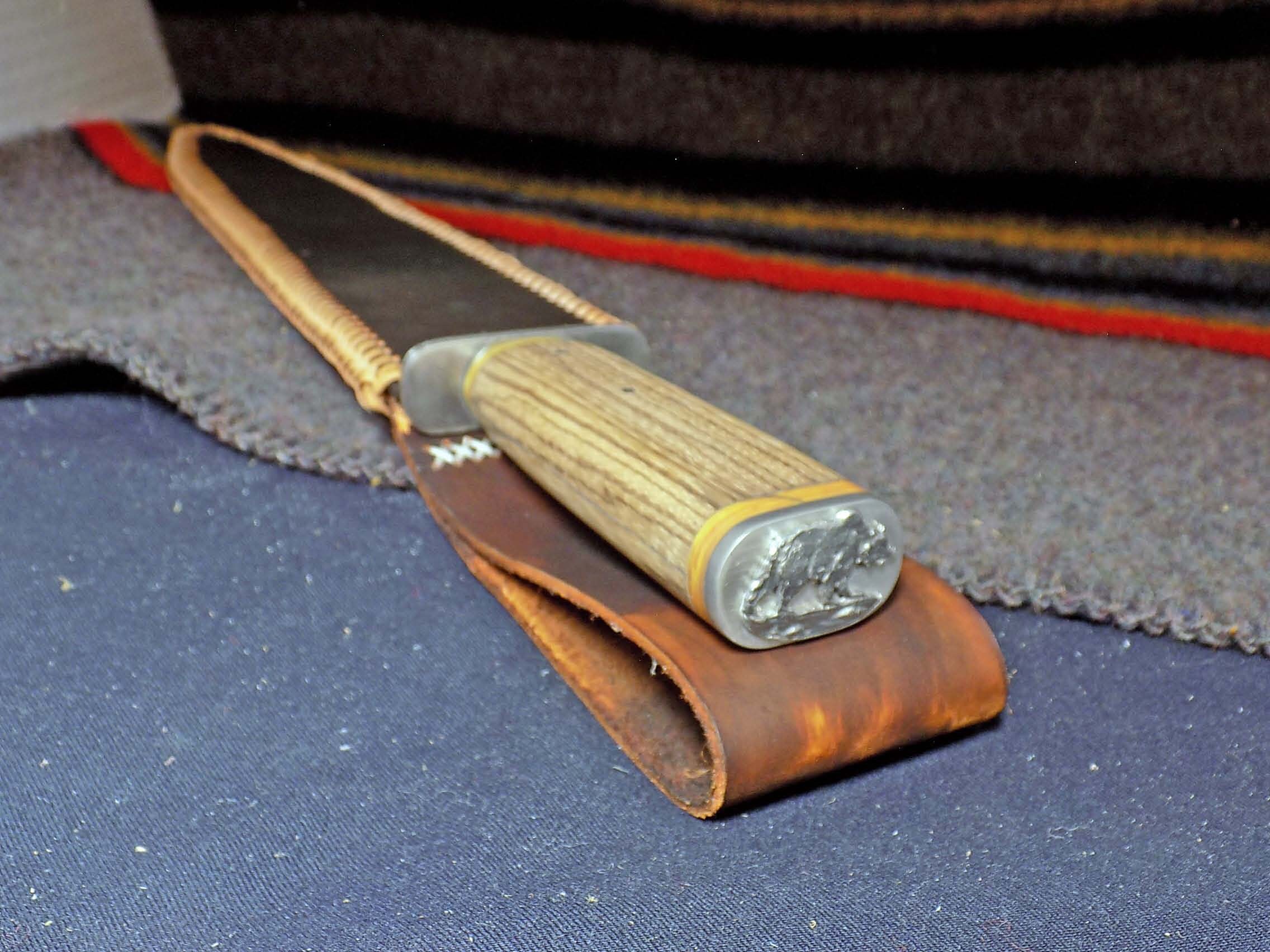 Arkansas Toothpick With Tiger Wood and Pewter Hilt - Etsy