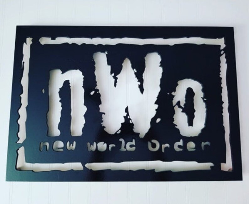 Nwo Wall Sign new World Order Wrestling | Etsy
