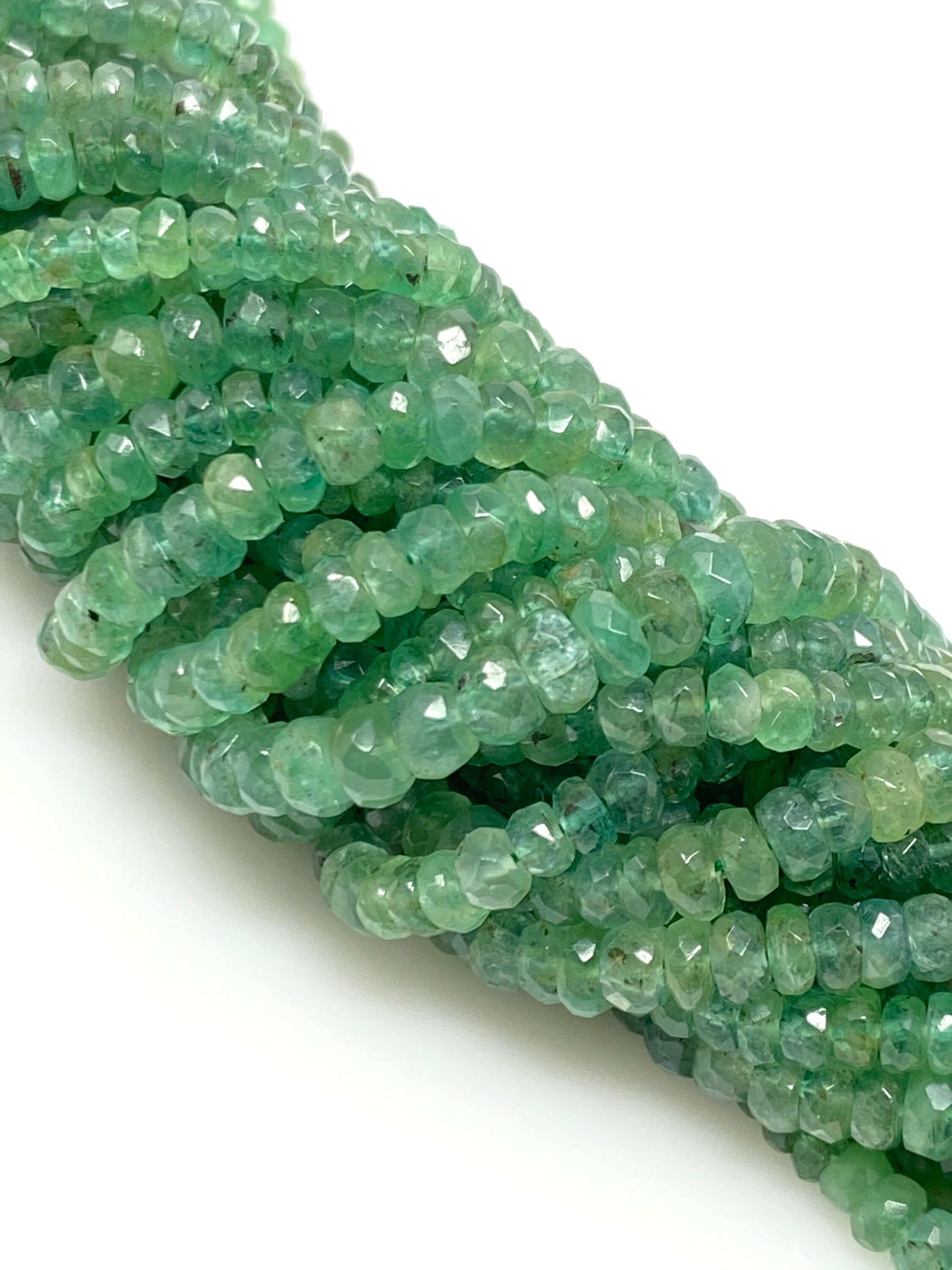 Emerald Beads Zambian Emerald Beads Natural Emerald Beads | Etsy