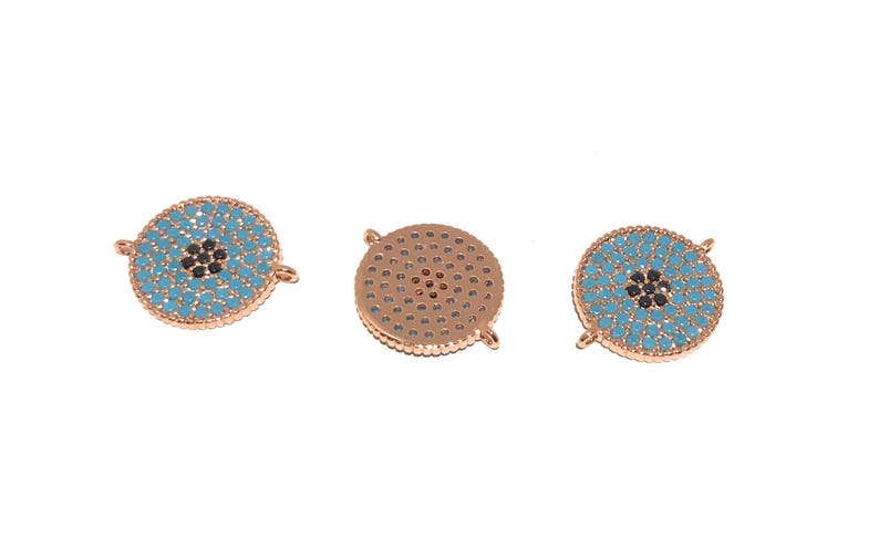 Disc Connector, Turquoise Connector, Bracelet Connector, Jewelry ...