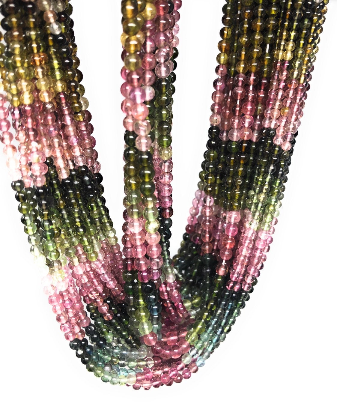 Natural Tourmaline Gemstone Beads AAA Grade Multi Tourmaline | Etsy