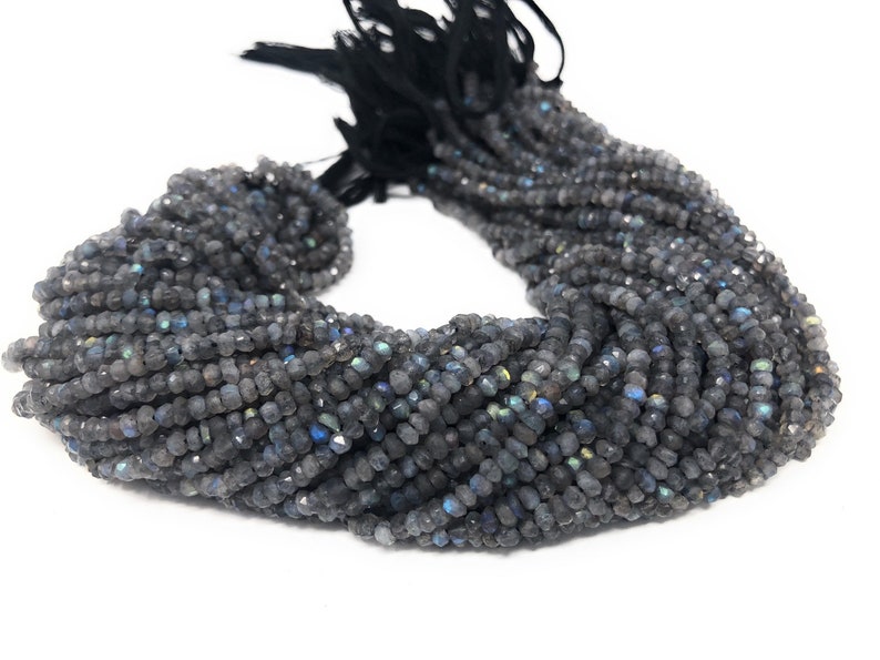 Labradorite Gemstone Beads Blue Flash Labradorite Beads Bulk - Etsy