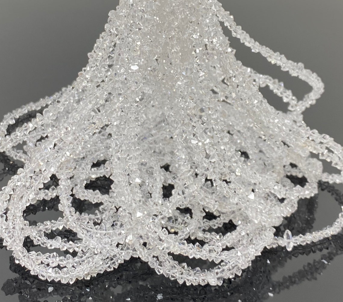 Herkimer Diamond Herkimer Diamond Quartz Beads Gemstone - Etsy