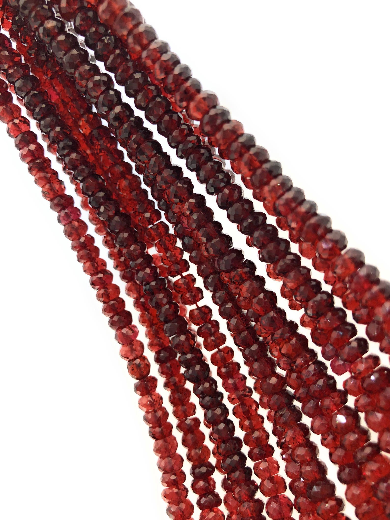 Natural Garnet Gemstone Beads Genuine Mozambique Garnet | Etsy