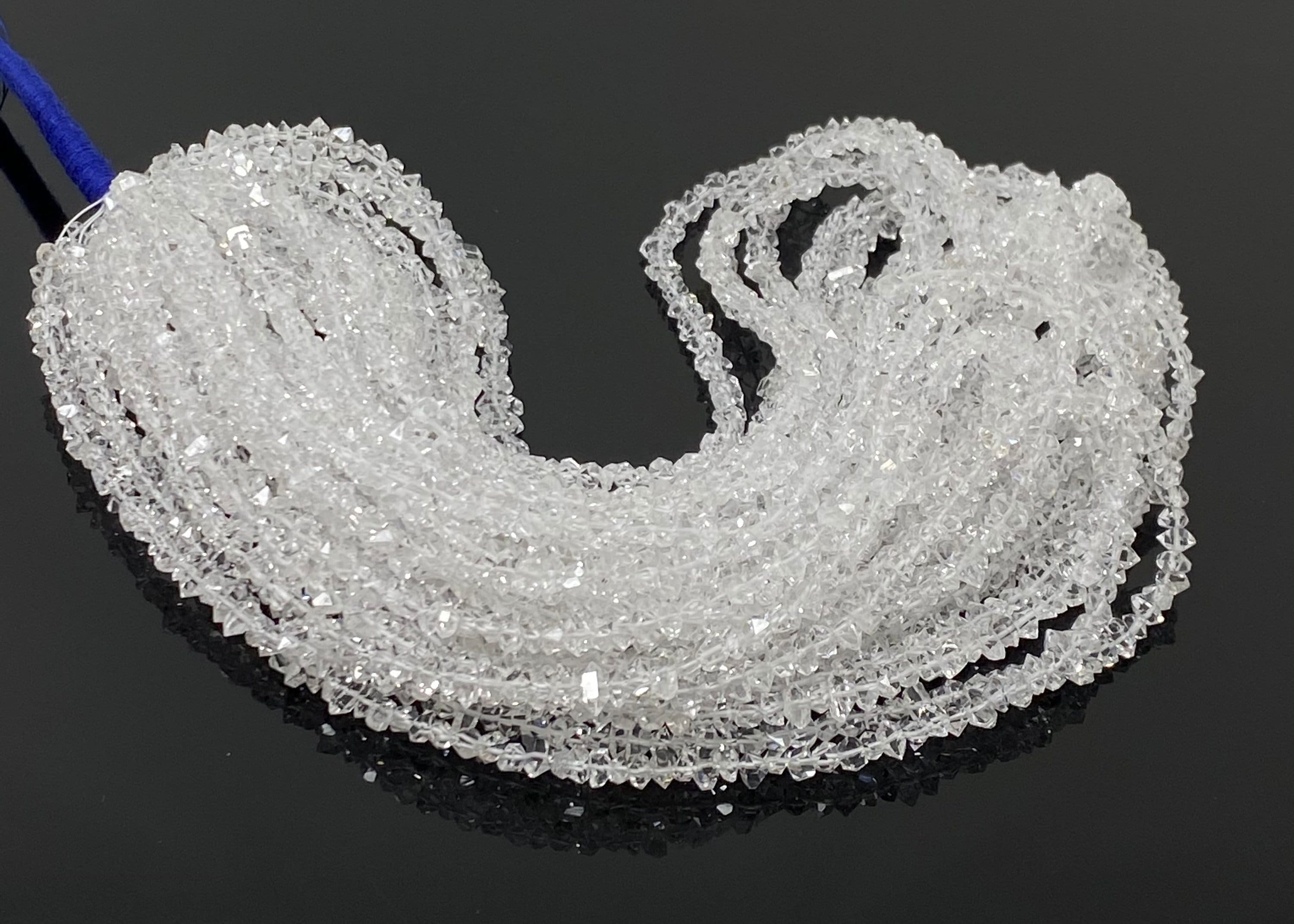 Herkimer Diamond Herkimer Diamond Quartz Beads Gemstone - Etsy