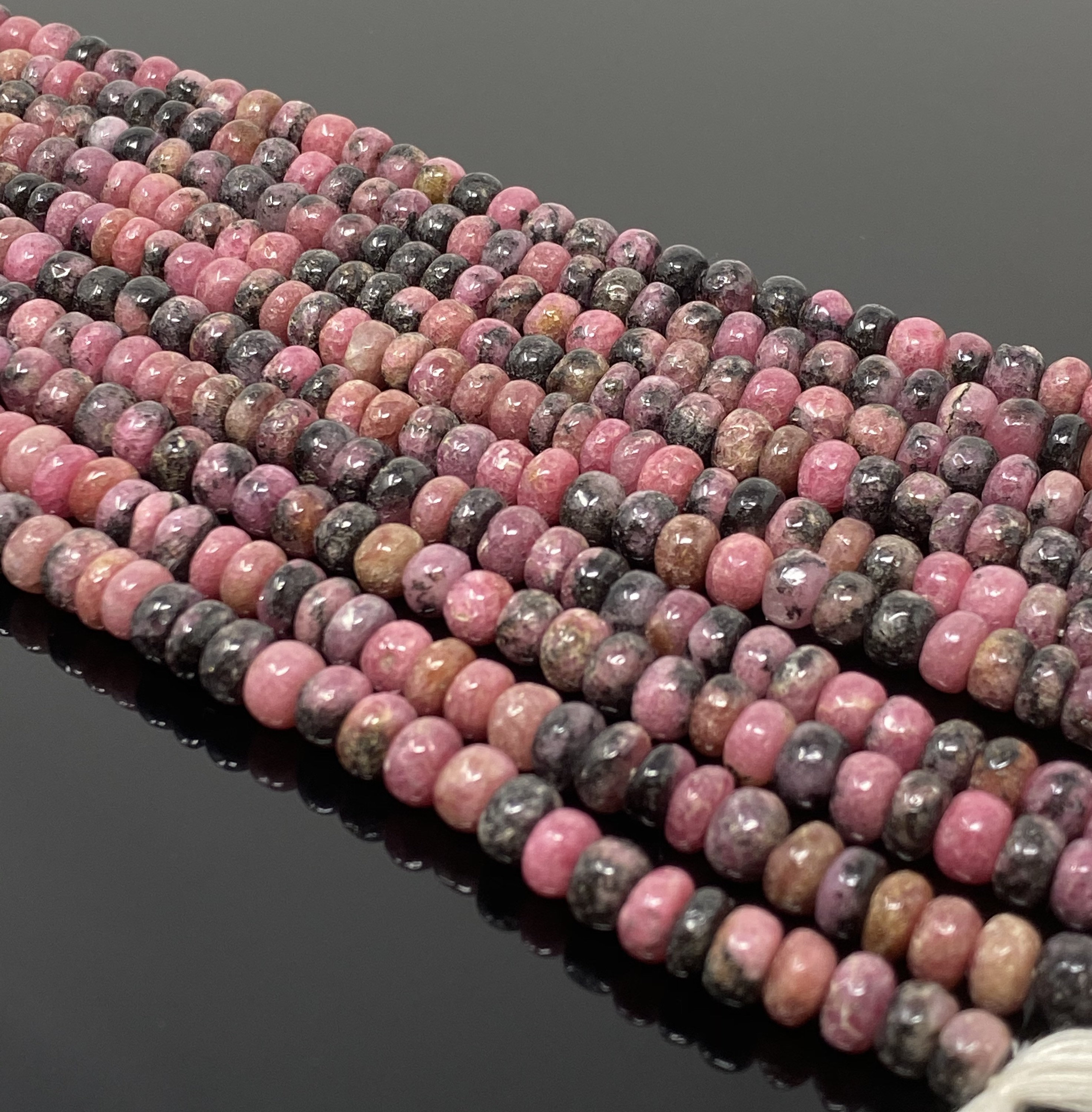 Natural Rhodonite Gemstone Beads Jewelry Supplies Wholesale | Etsy