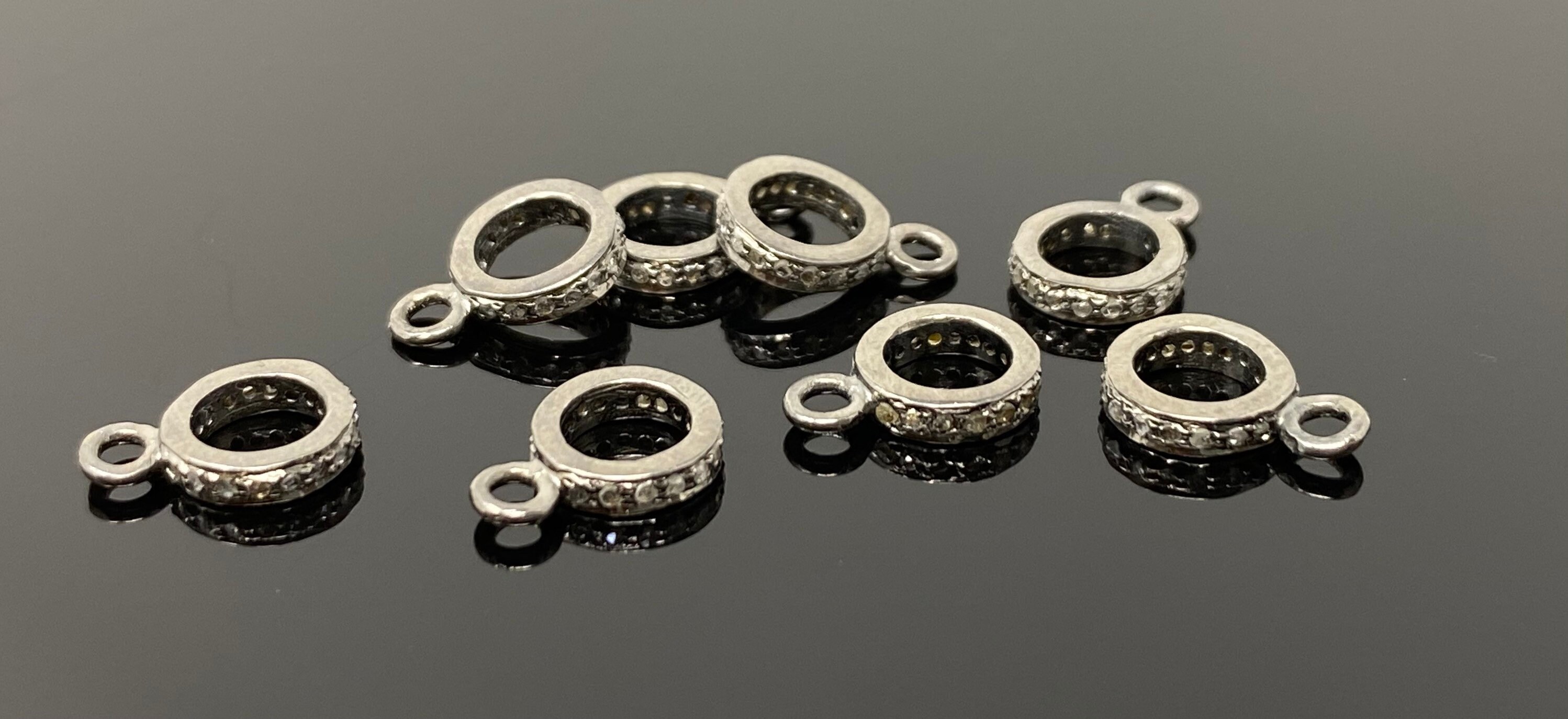 4 Pcs Pave Diamond Bail Pave Diamond Closed Pendant Bail - Etsy