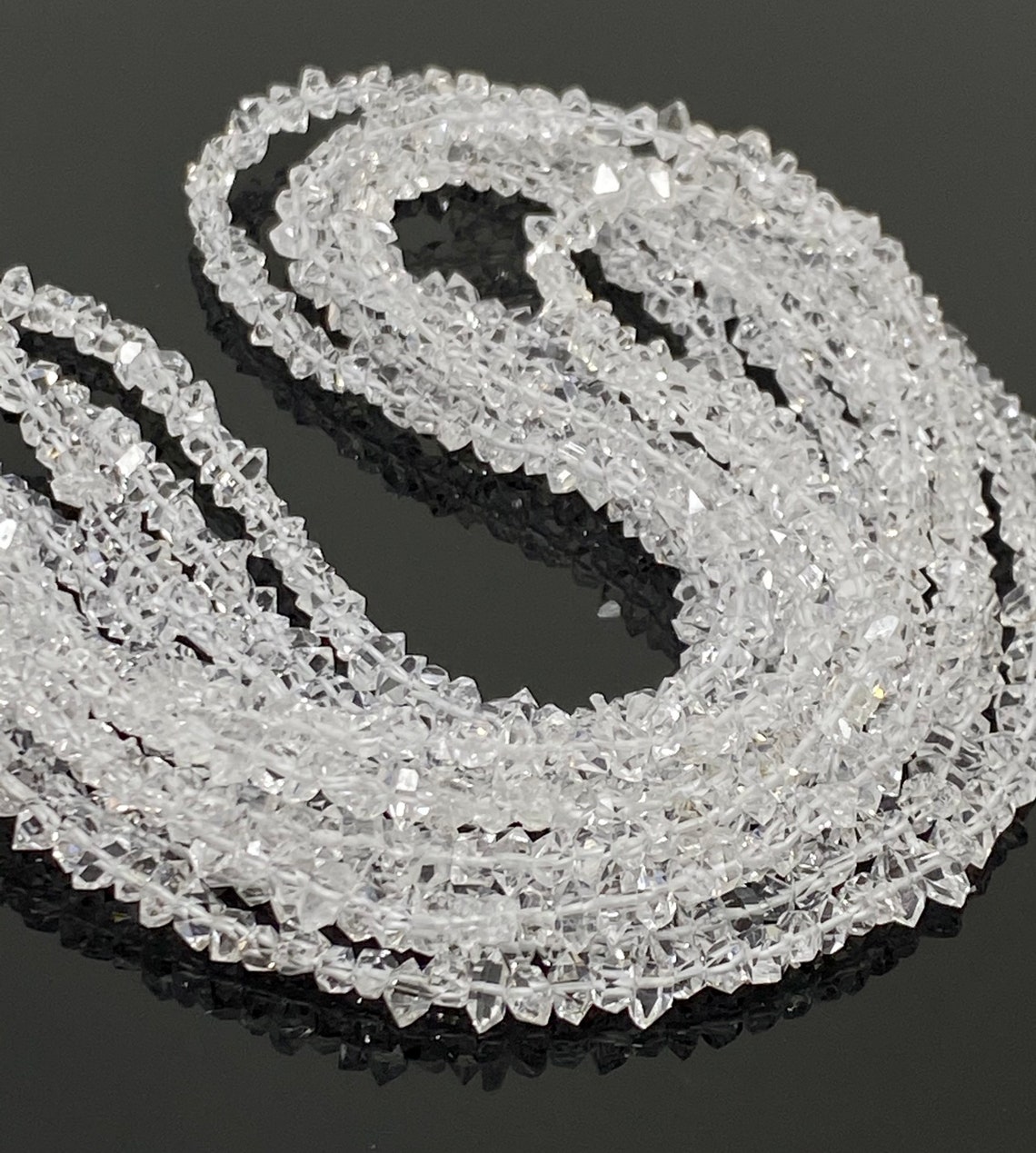 Herkimer Diamond Herkimer Diamond Quartz Beads Gemstone - Etsy