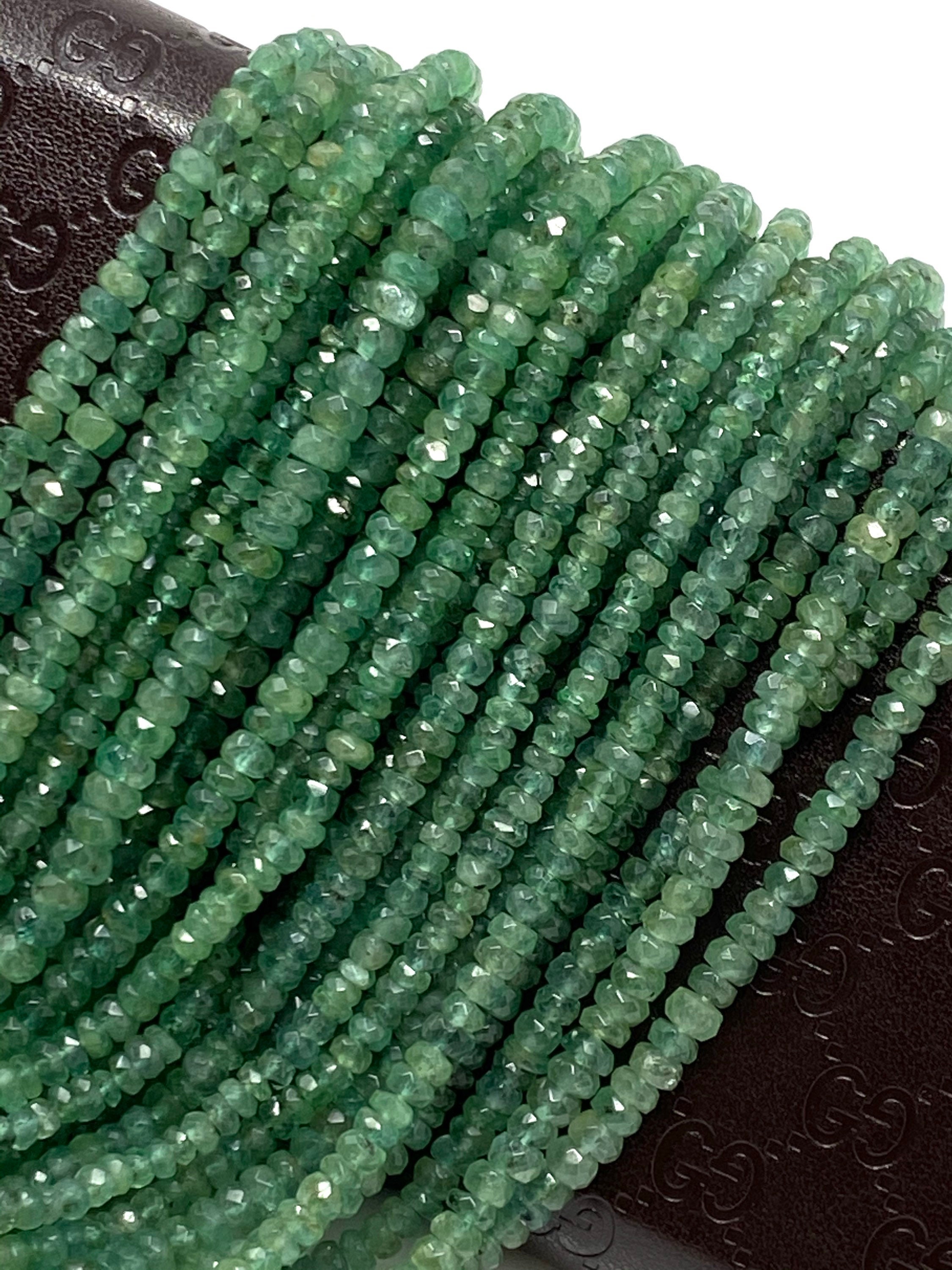 Emerald Beads, Zambian Emerald Beads, Natural Emerald Beads, Gemstone ...