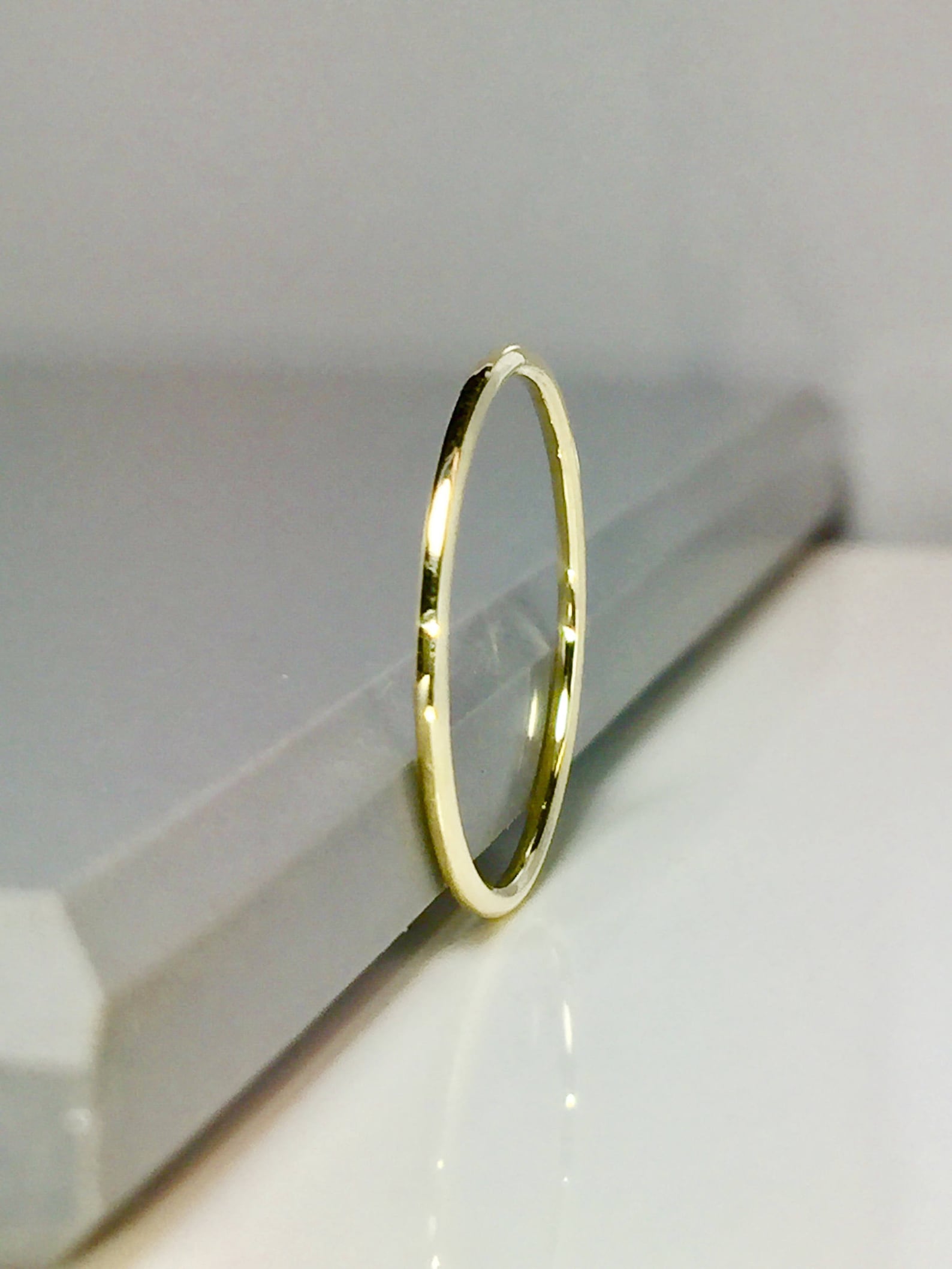 SALE 14k 10k Solid Gold Band Gold Midi Rings Gold Stacking - Etsy
