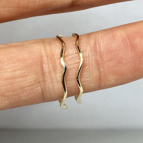 SALE 14k 10k Solid Gold Ladies Elegant V Chevron Ring - Etsy