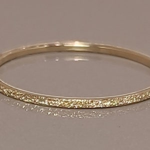 14k/10k Real Solid Gold Stardust Ring Minimalist Ring Thin - Etsy