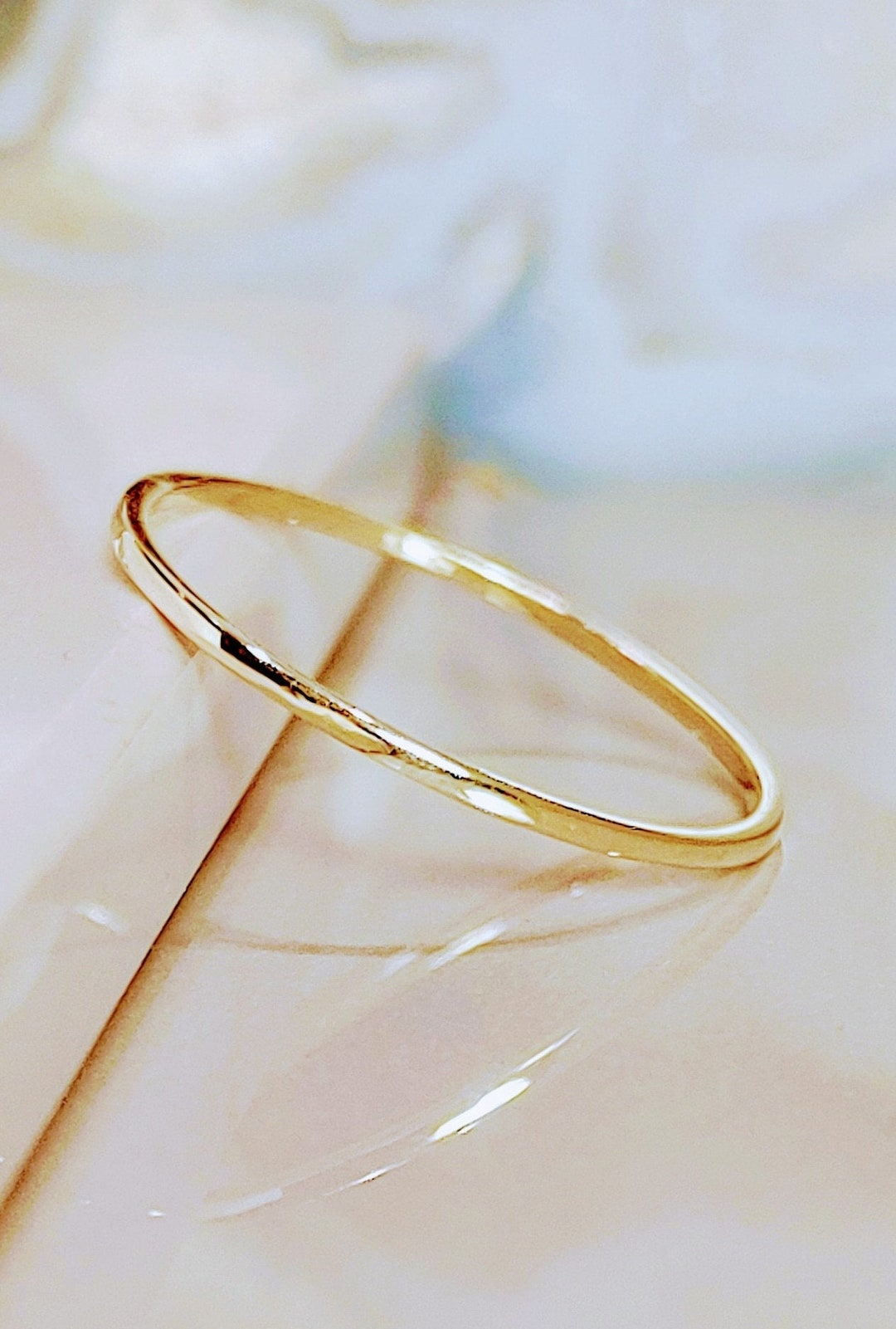 SALE 14k Solid Gold Ladies Delicate Ring - 14k Gold Midi Rings - Gold ...