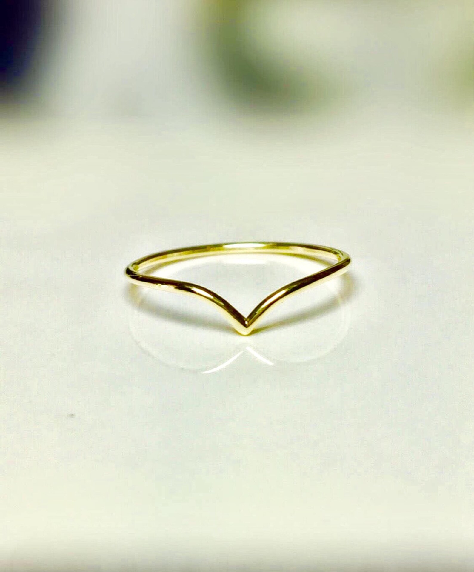 BIG SALE 14k 10k Gold V Chevron Ring Gold Rings for Women - Etsy