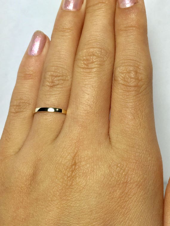 SALE 14k 10k Solid Gold Ladies Gold Rings Stacking Rings Gold Midi Rings Gold Pinky Ring Toe Ring Gold Ladies Simple Gold Rings Etsy Canada