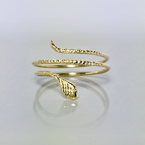 Gold Snake Ring - Etsy