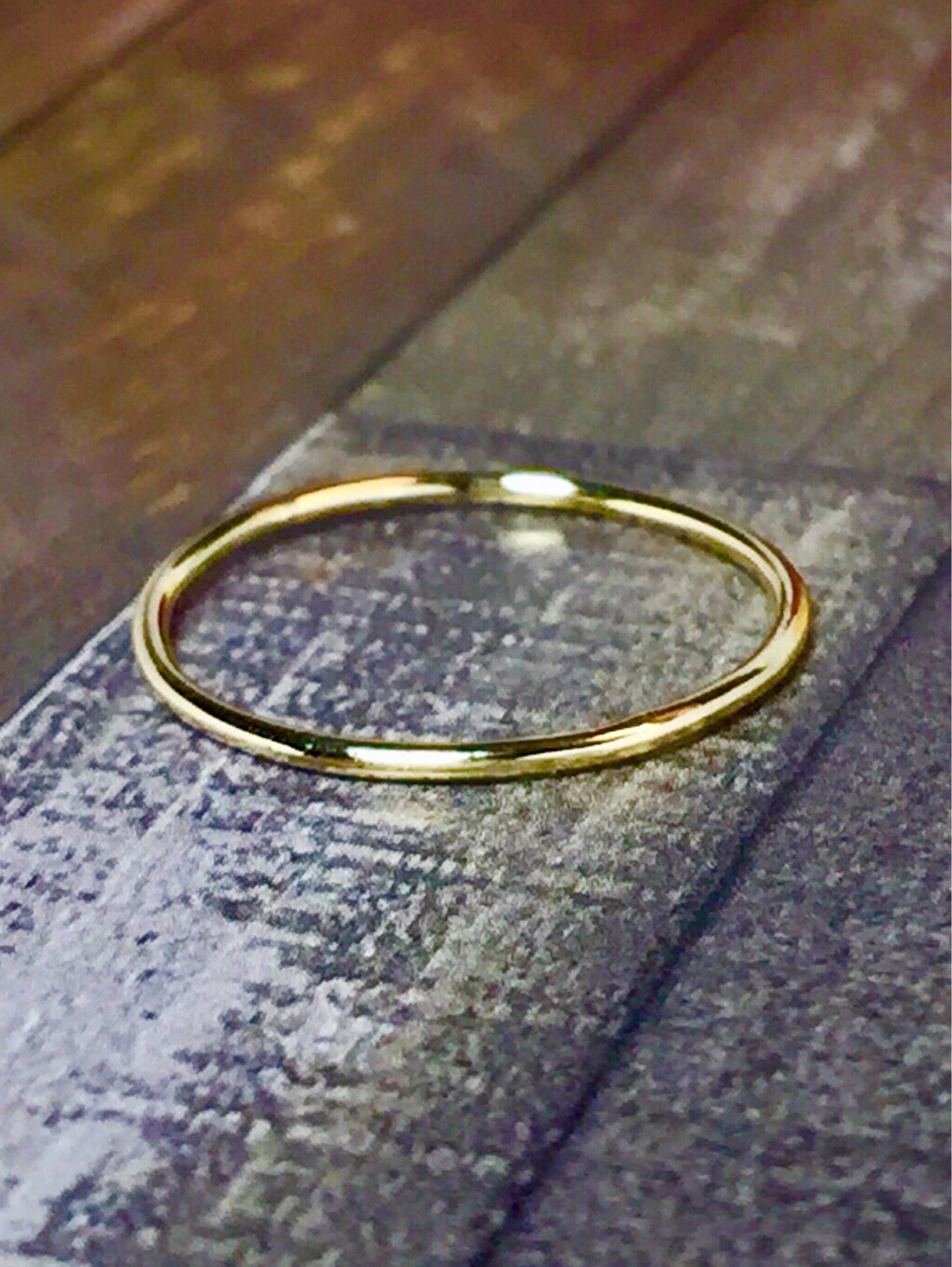 SALE 14k 10k Solid Gold Band Gold Midi Rings Gold Stacking | Etsy