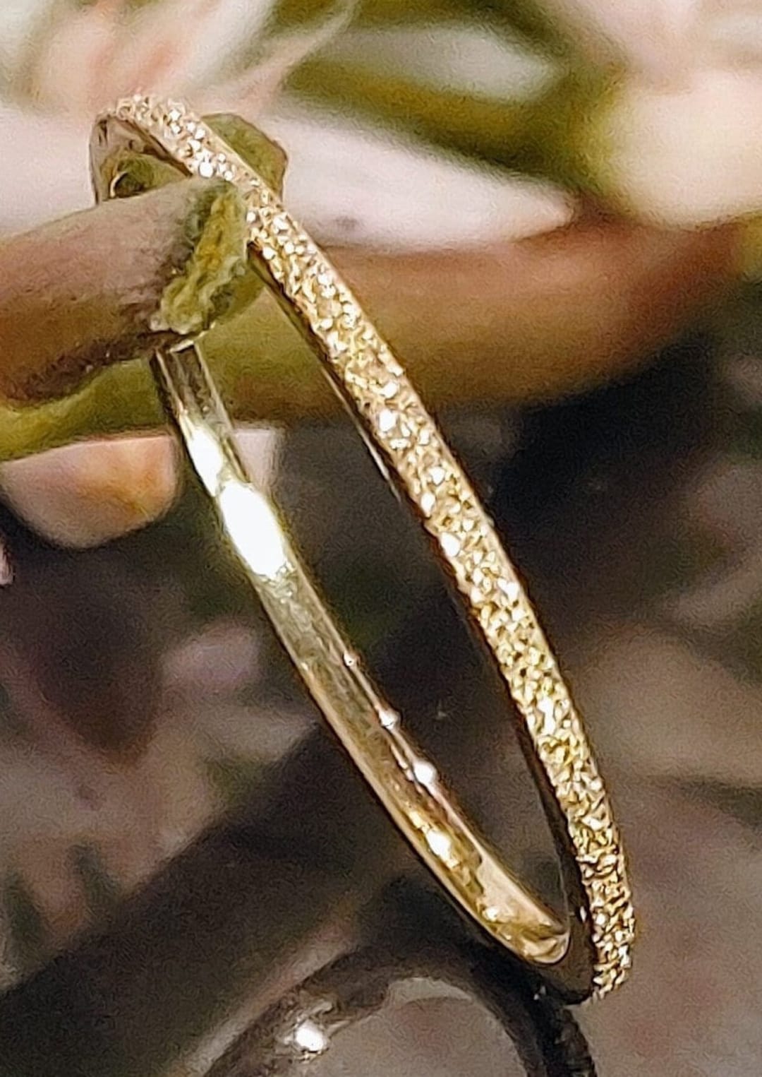 Stardust Ring, Eternity Band, 14k Solid Gold Ring, 10k Gold Ring ...