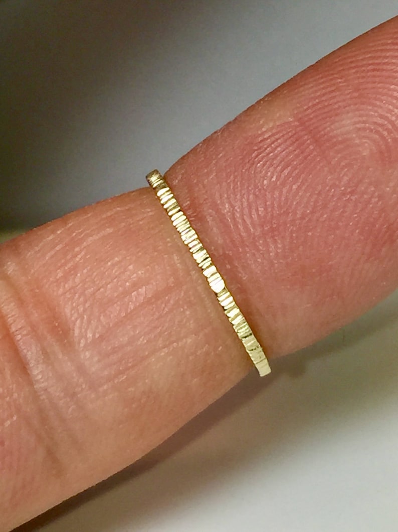 Sale 14k/10k Solid Gold Ladies Diamond Cut Ring Gold Midi - Etsy