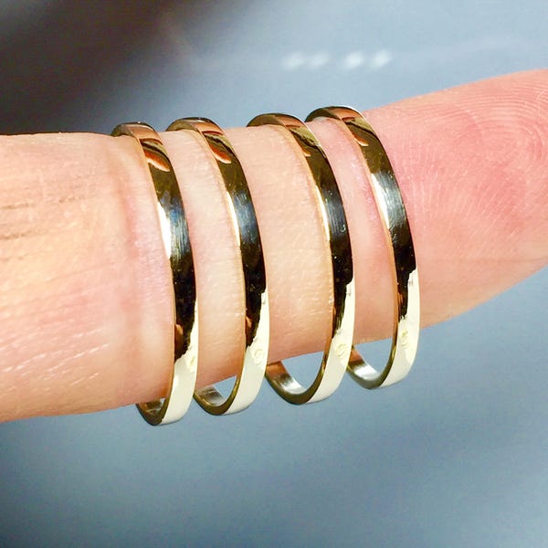 Simple Gold Ring - Etsy