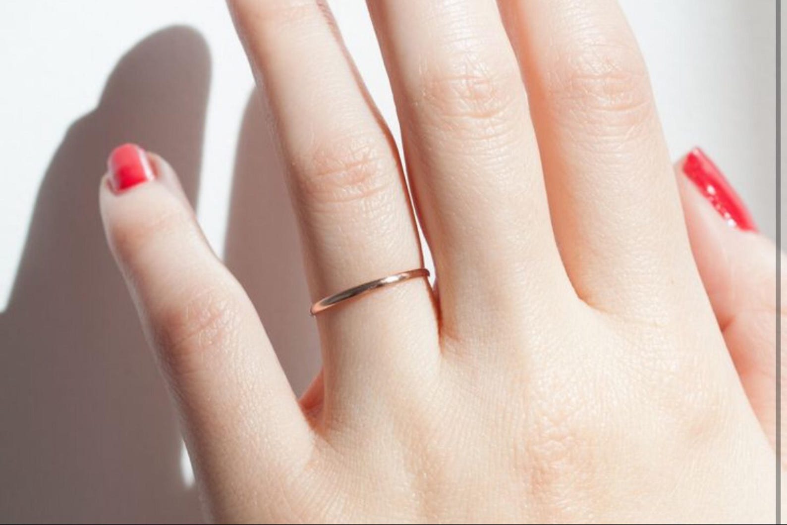 SALE 14k 10k Solid Gold Band Gold Midi Rings Gold Stacking - Etsy