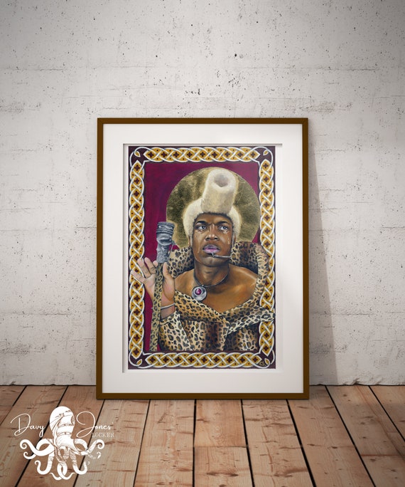 The Fifth Element Print Fan Art Ruby Rhod Print Wall | Etsy