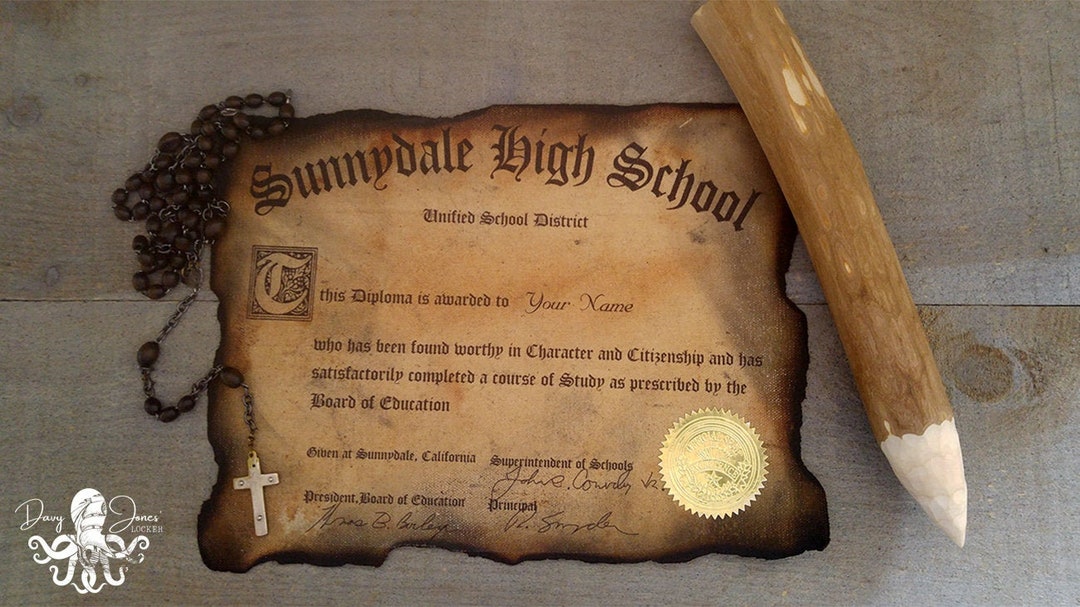 Customizable Certificate - Personalized Diploma - Unique Gift ...