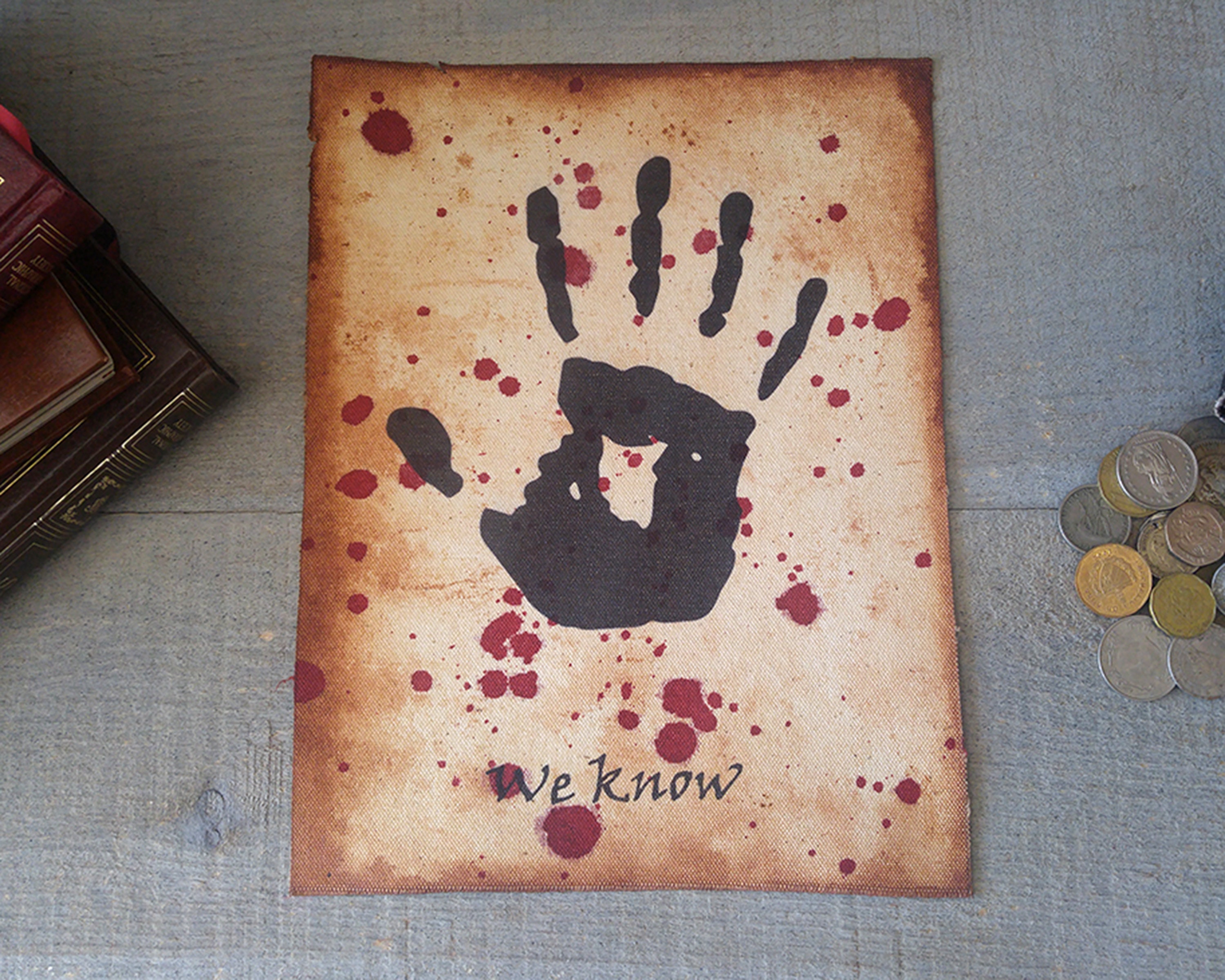 We Know Parchment Paper Skyrim Dark Brotherhood Blood - Etsy Canada