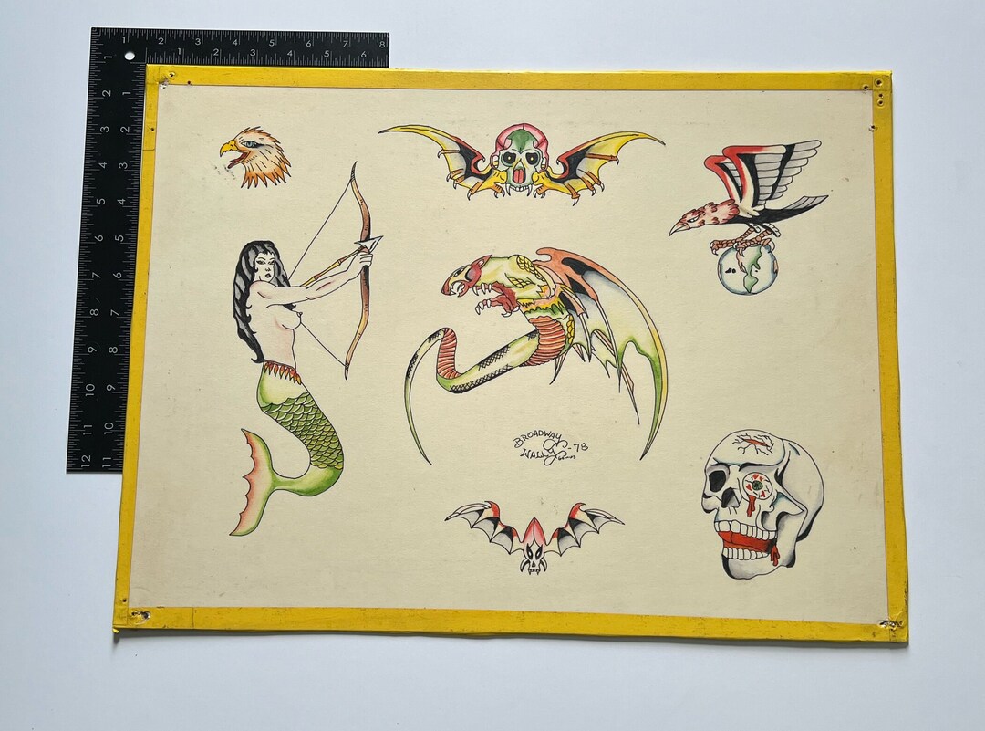 AUTHENTIC Vintage Tattoo Artwork - Etsy