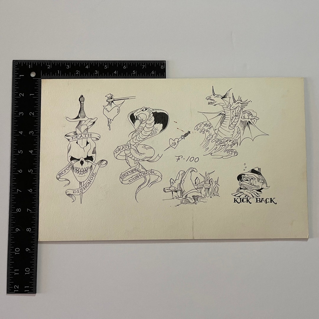 AUTHENTIC Vintage Tattoo Artwork - Etsy