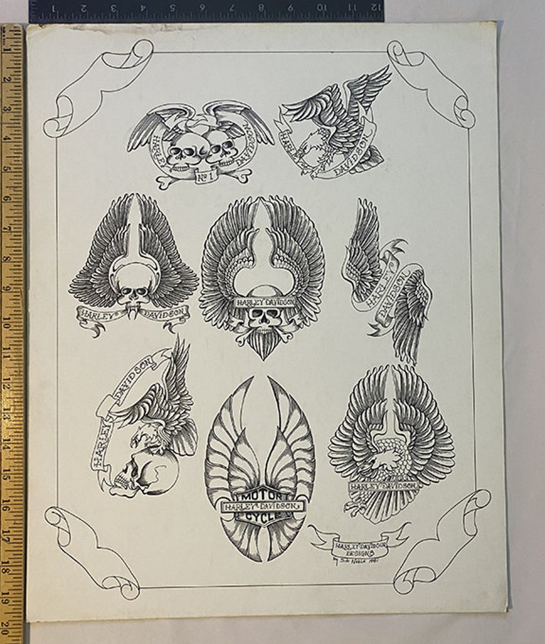 AUTHENTIC Vintage Tattoo Artwork - Etsy