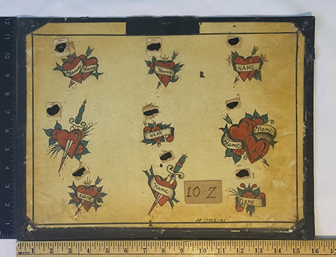 AUTHENTIC Vintage Tattoo Artwork - Etsy