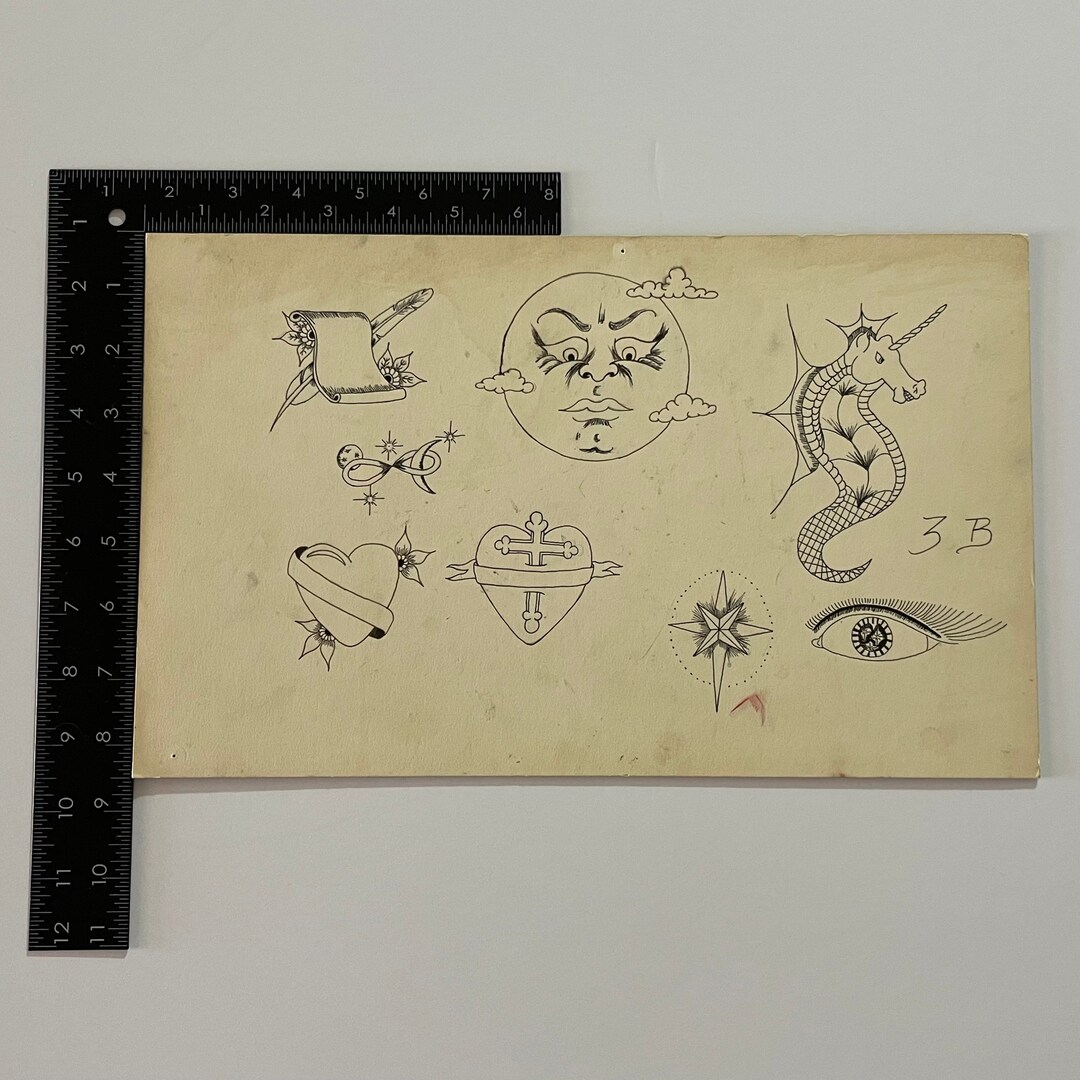 AUTHENTIC Vintage Tattoo Artwork - Etsy