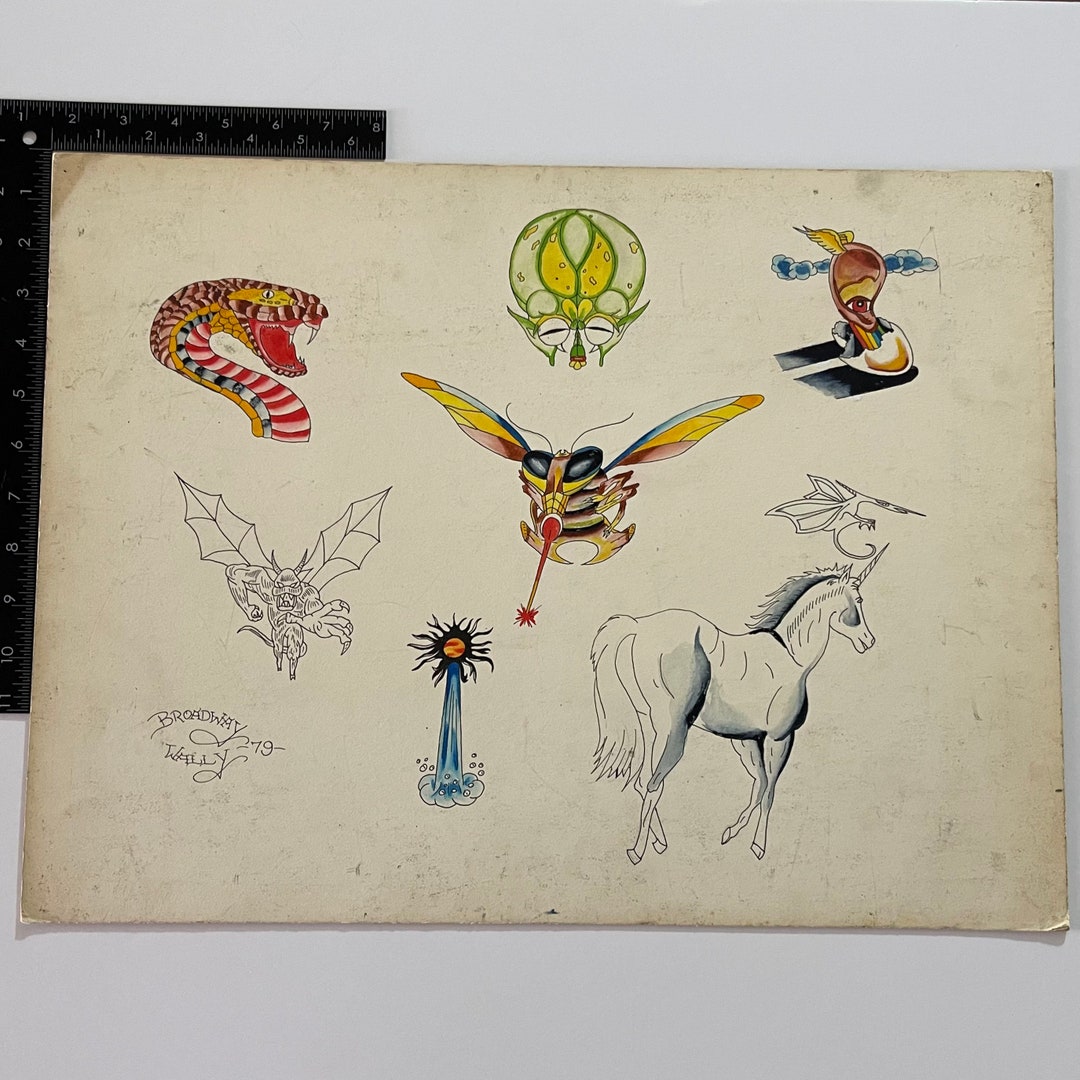 AUTHENTIC Vintage Tattoo Artwork - Etsy