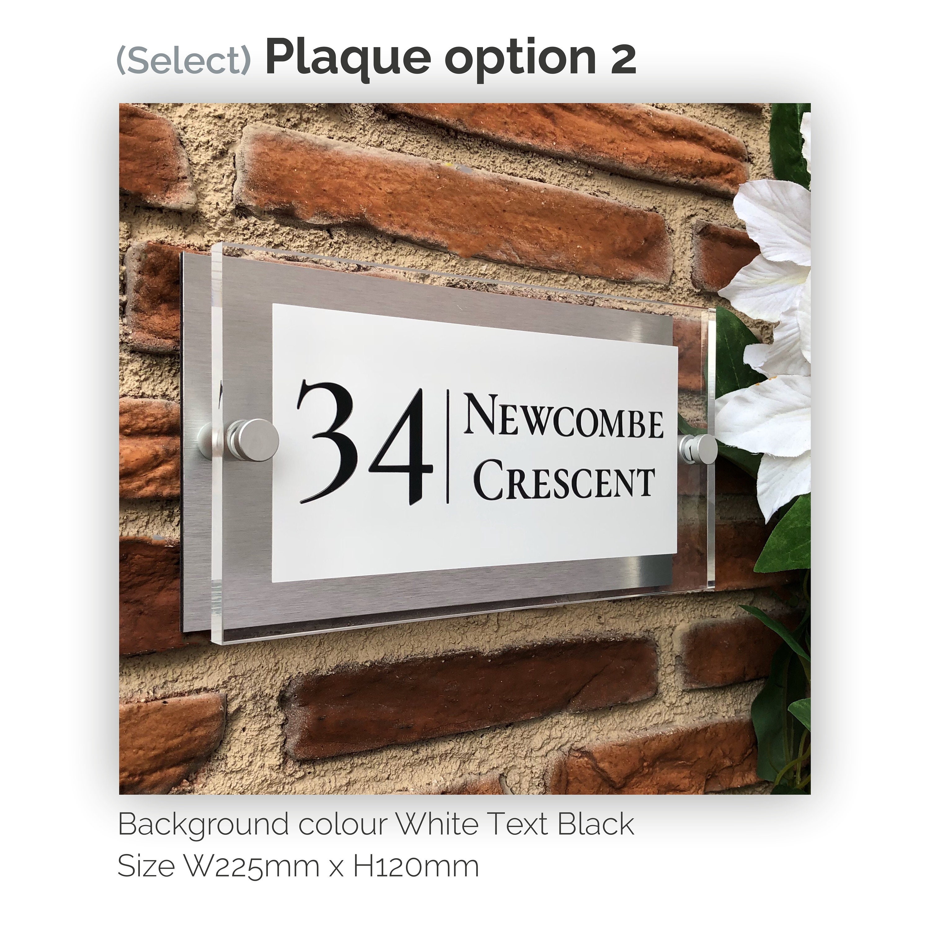 House Name Address Personalised Custom Acrylic Signs Clear | Etsy