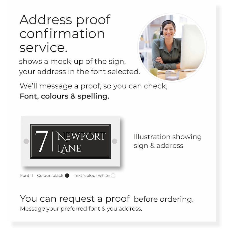 Contemporary Personalised Gift House Door Gate Address Sign - Etsy UK