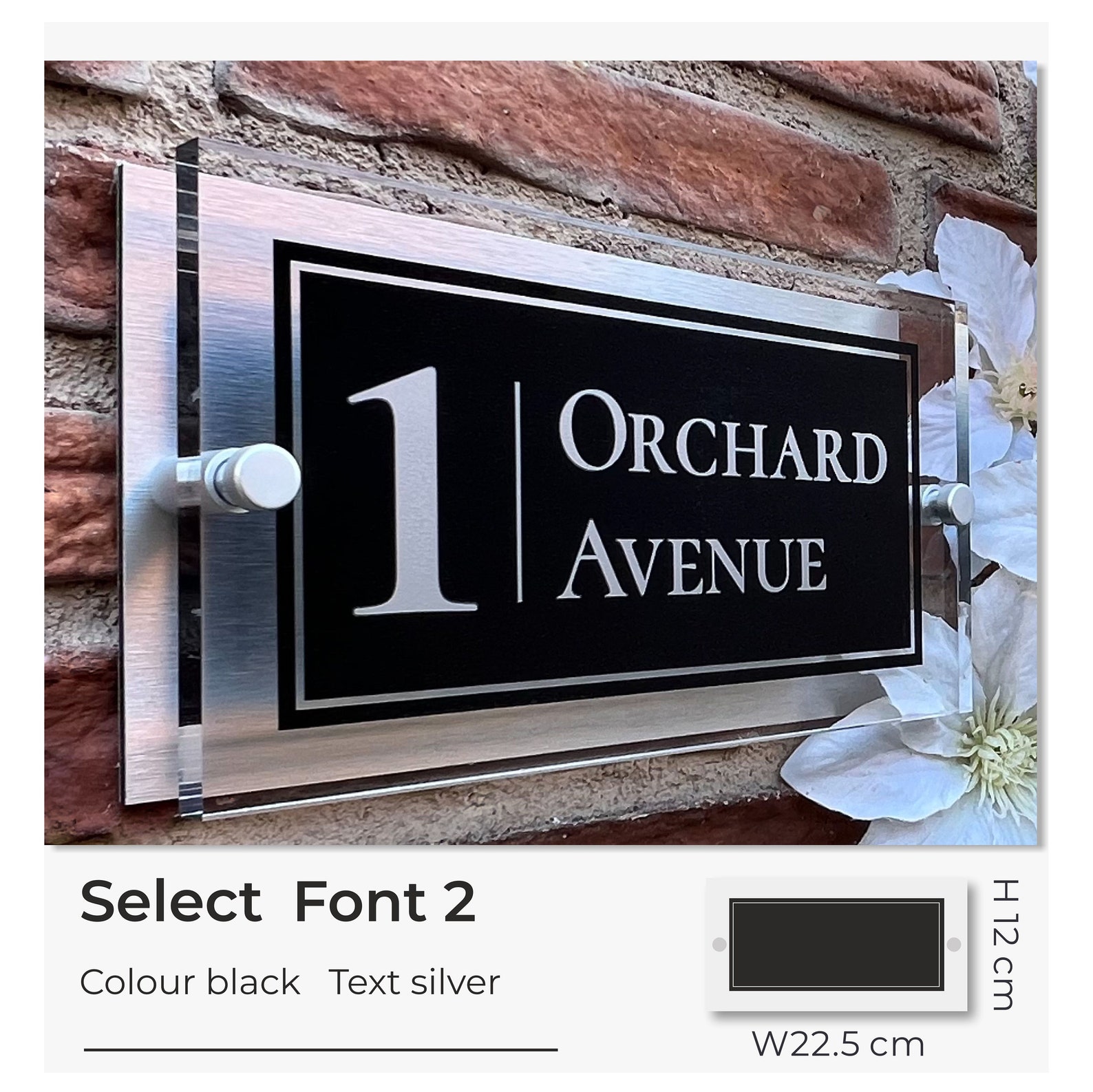 Contemporary Personalised Gift House Door Gate Address Sign - Etsy UK