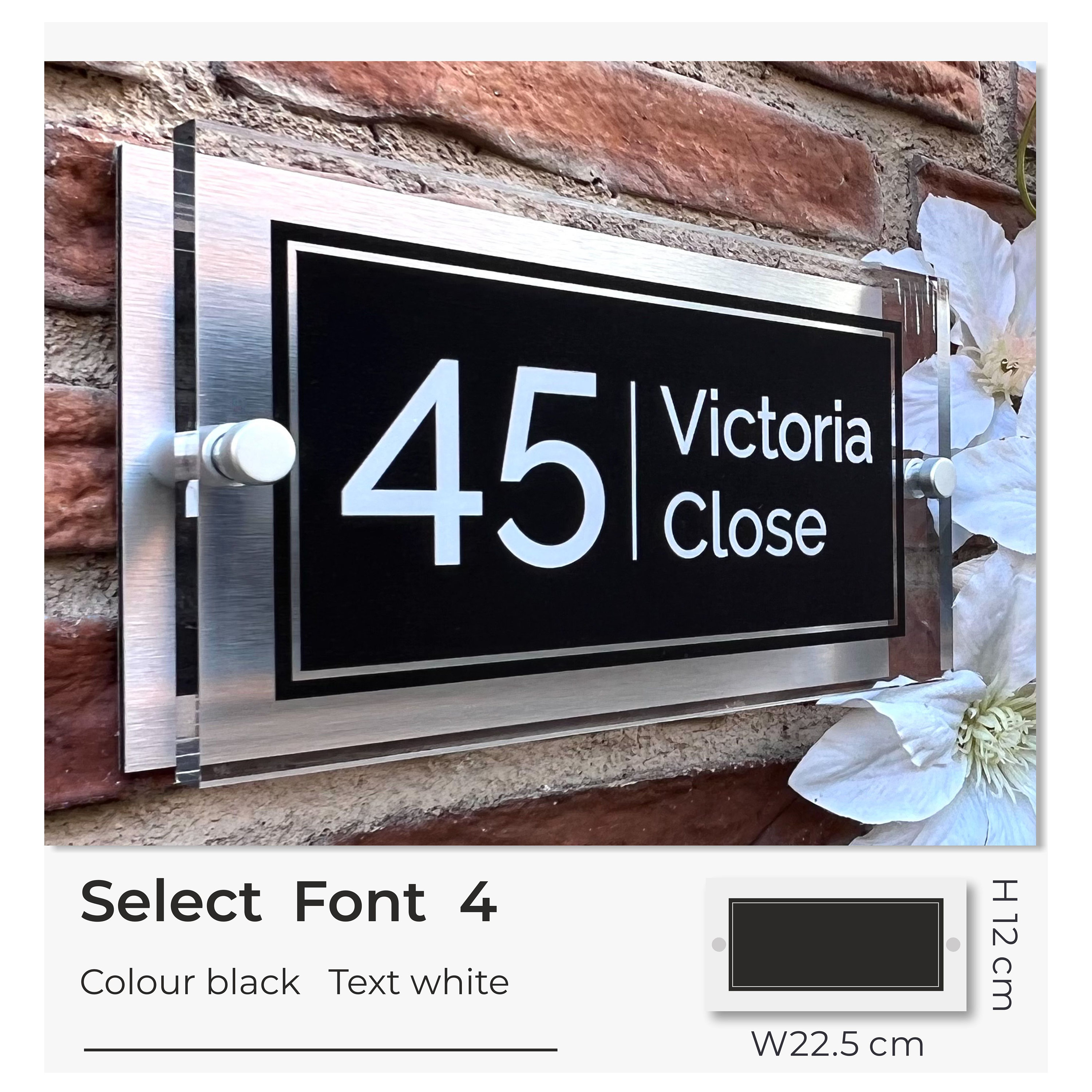 Contemporary Personalised Gift House Door Gate Address Sign - Etsy UK