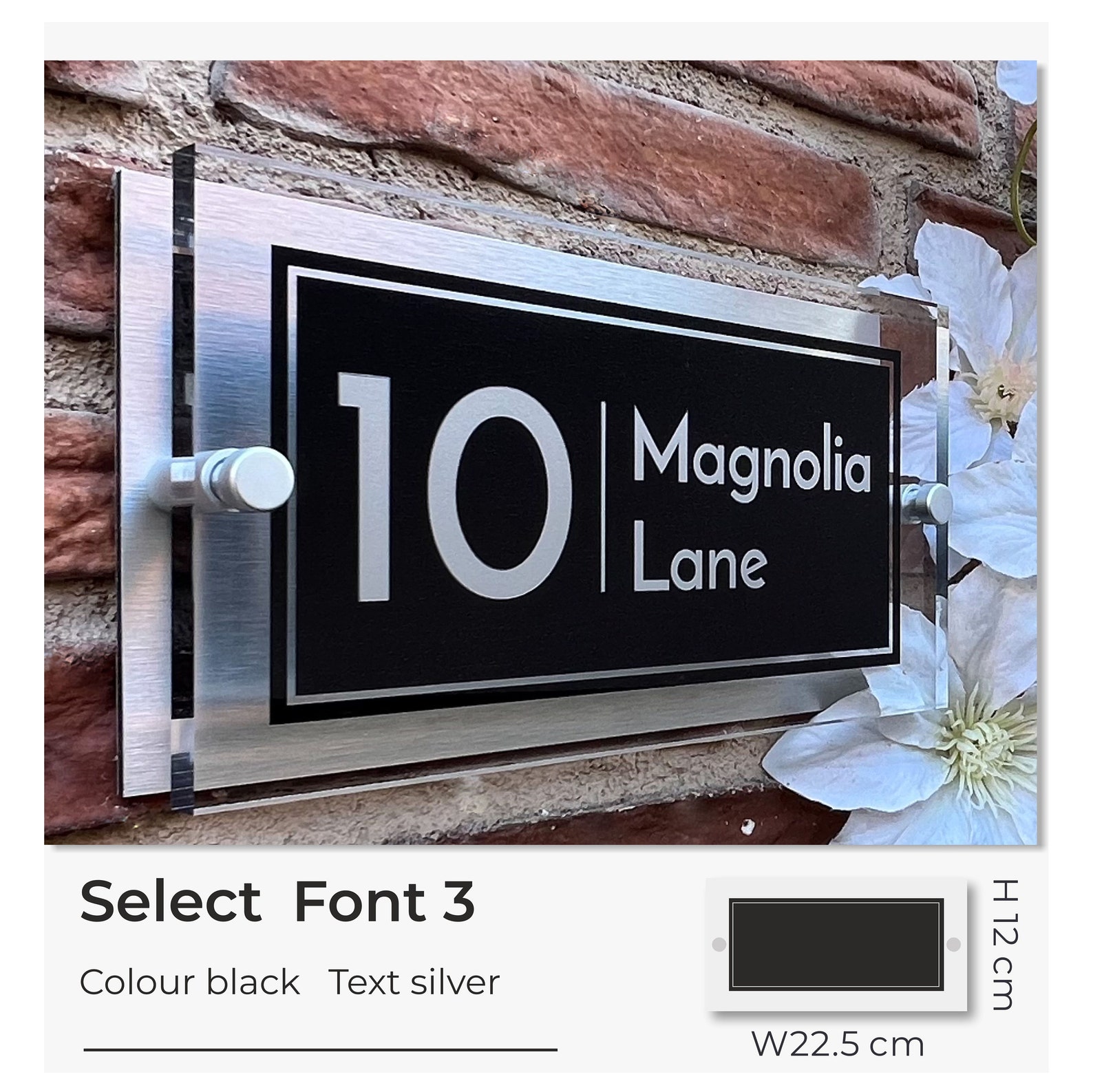 Contemporary Personalised Gift House Door Gate Address Sign - Etsy UK