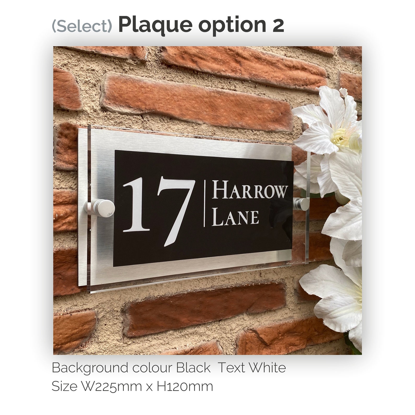 Contemporary Personalised Gift House Door Gate Address Sign | Etsy